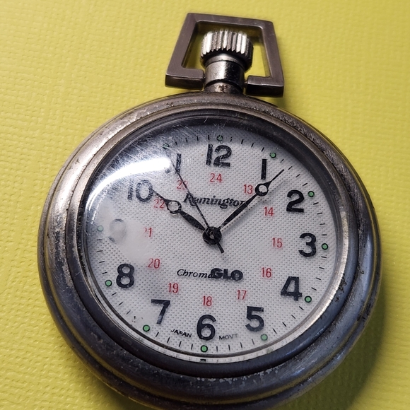 Remington | Accessories | 2286 Vintage Remington Chromaglo Pocket Watch ...